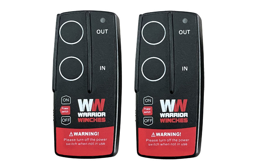 Dual Voltage 12v and 24v Wireless Winch Control Twin Pack | Warrior Winches